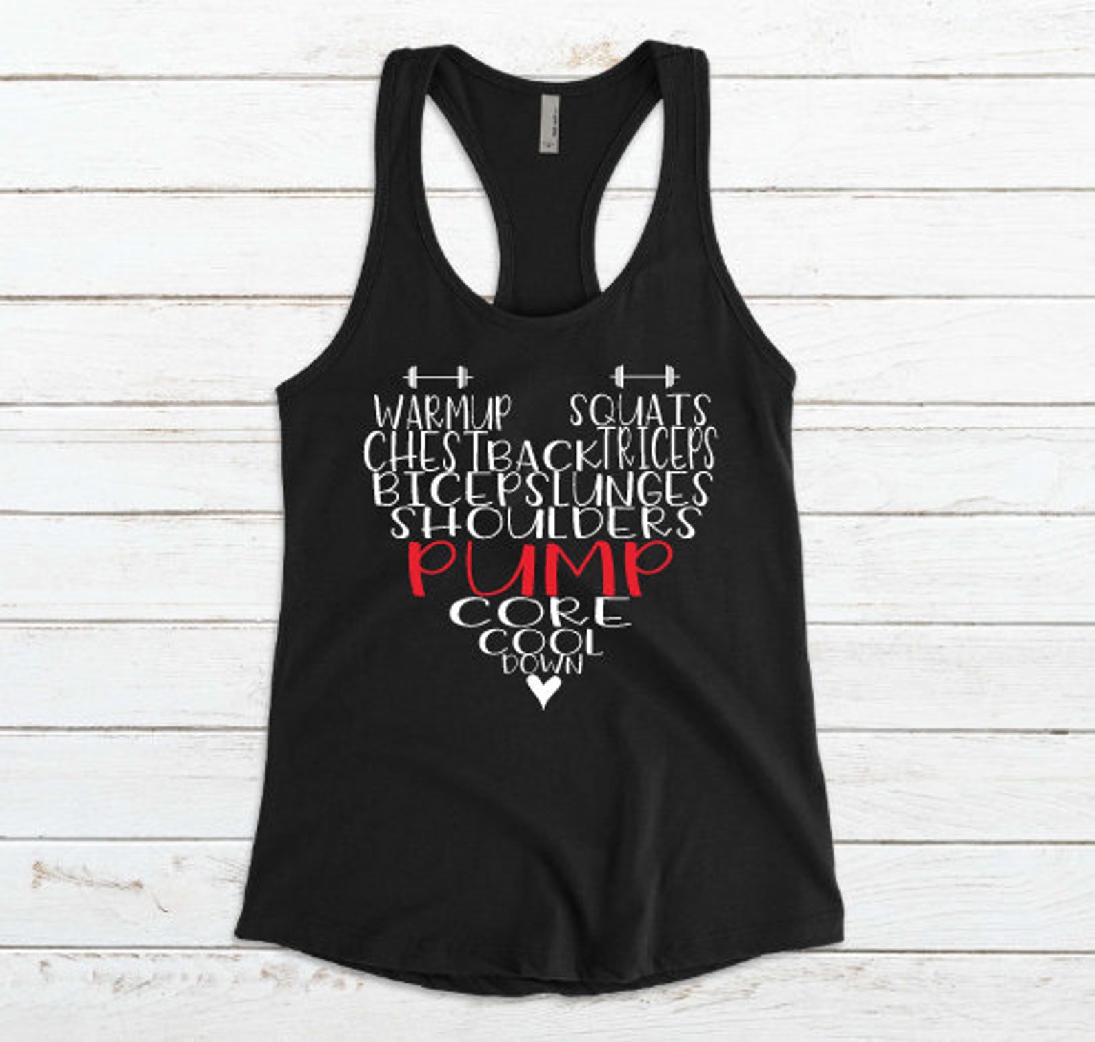 PUMP LOVE SHIRT / Pump Class Shirt / Womens Racerback Tank or - Etsy