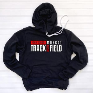 TRACK and FIELD HOODIE / Customized School Team Name / Premium Super ...