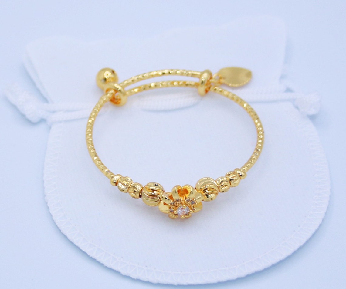 Baby/toddler's Bangles 24k Gold Plated Bangles | Etsy