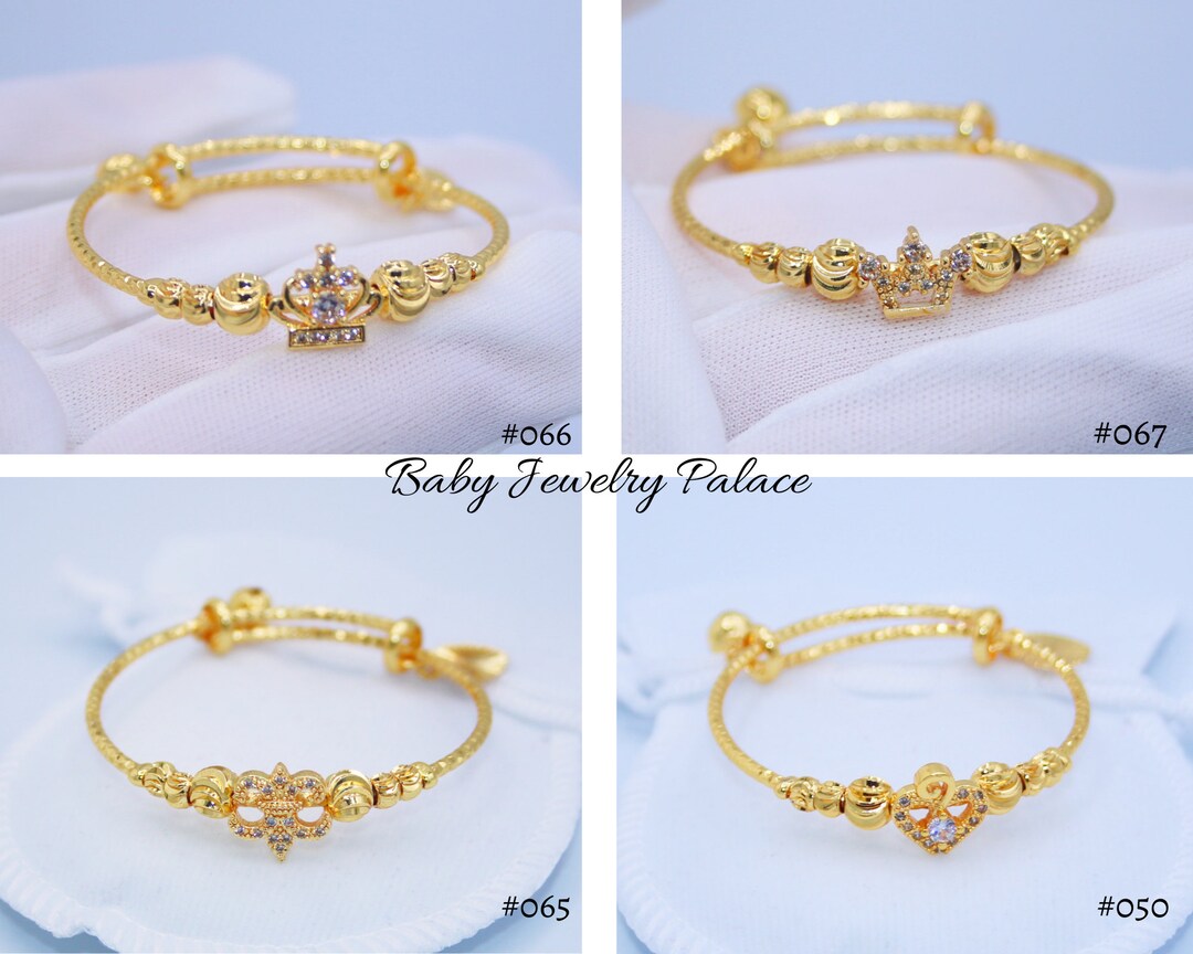 Beautiful Babies/toddlers 24K Gold Plated Bangles Baby - Etsy