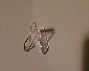 Triangular Mini Easel 2 1/8 Clear Stand Packe894 | Etsy