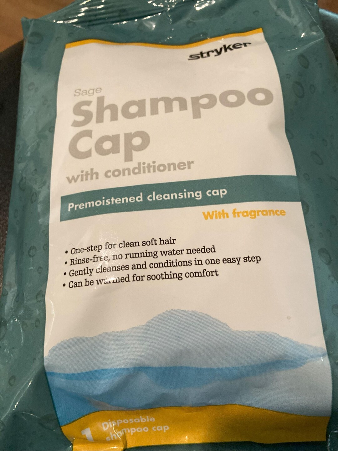 Sage Shampoo Cap With Conditioner by Stryker. Shampcap - Etsy