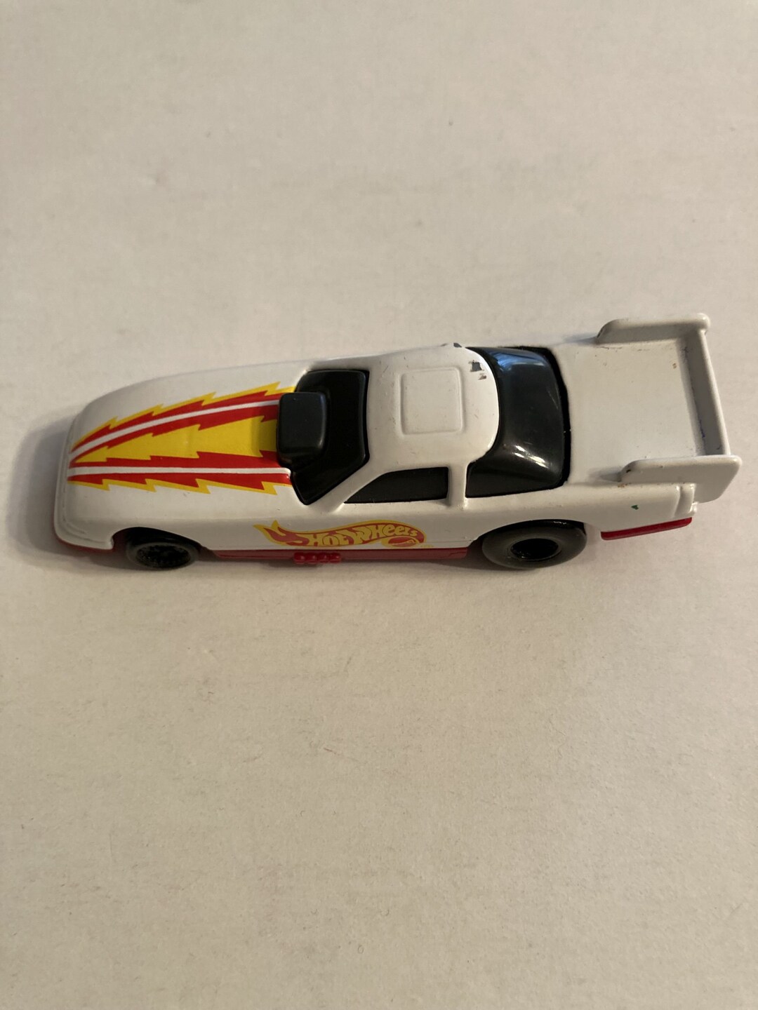 Vintage Mattel Hot Wheels Race Car White Diecast Vehicle 1993 ...