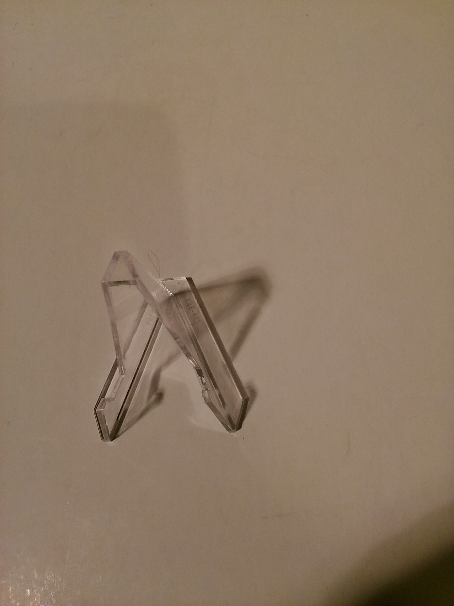 Triangular Mini Easel 2 1/8 Clear Stand Packe894 | Etsy