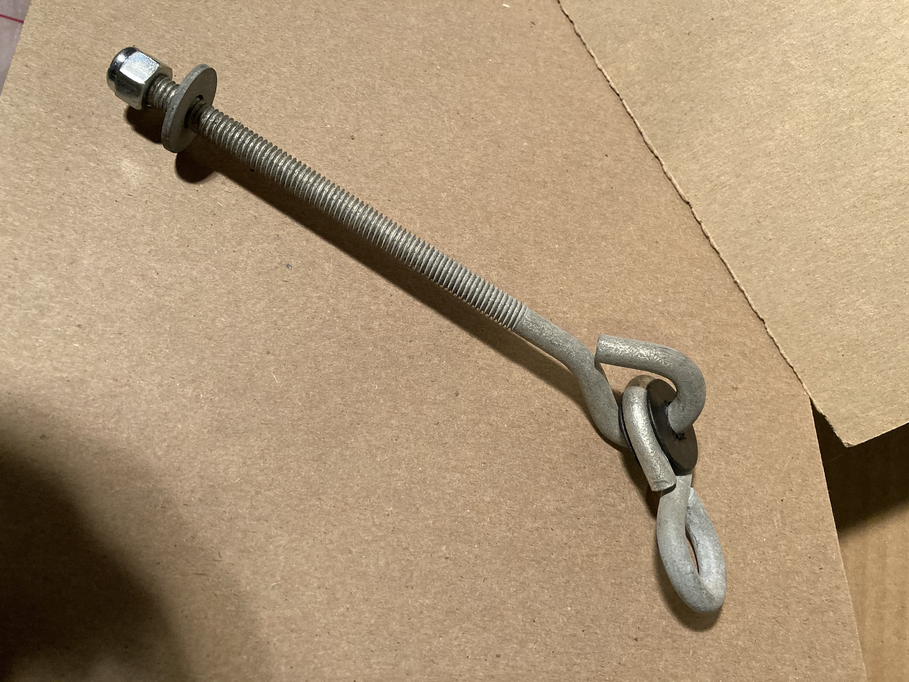 Swing Hardware Bolt 6 Nylon Bushed. Galvanized. | Etsy