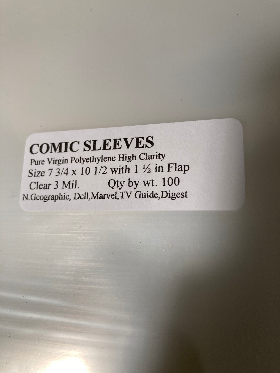 100 Clear Comic Sleeves. 7 3/4 X 10 1/2 With Flap. 3 Mil. 3mcomic - Etsy