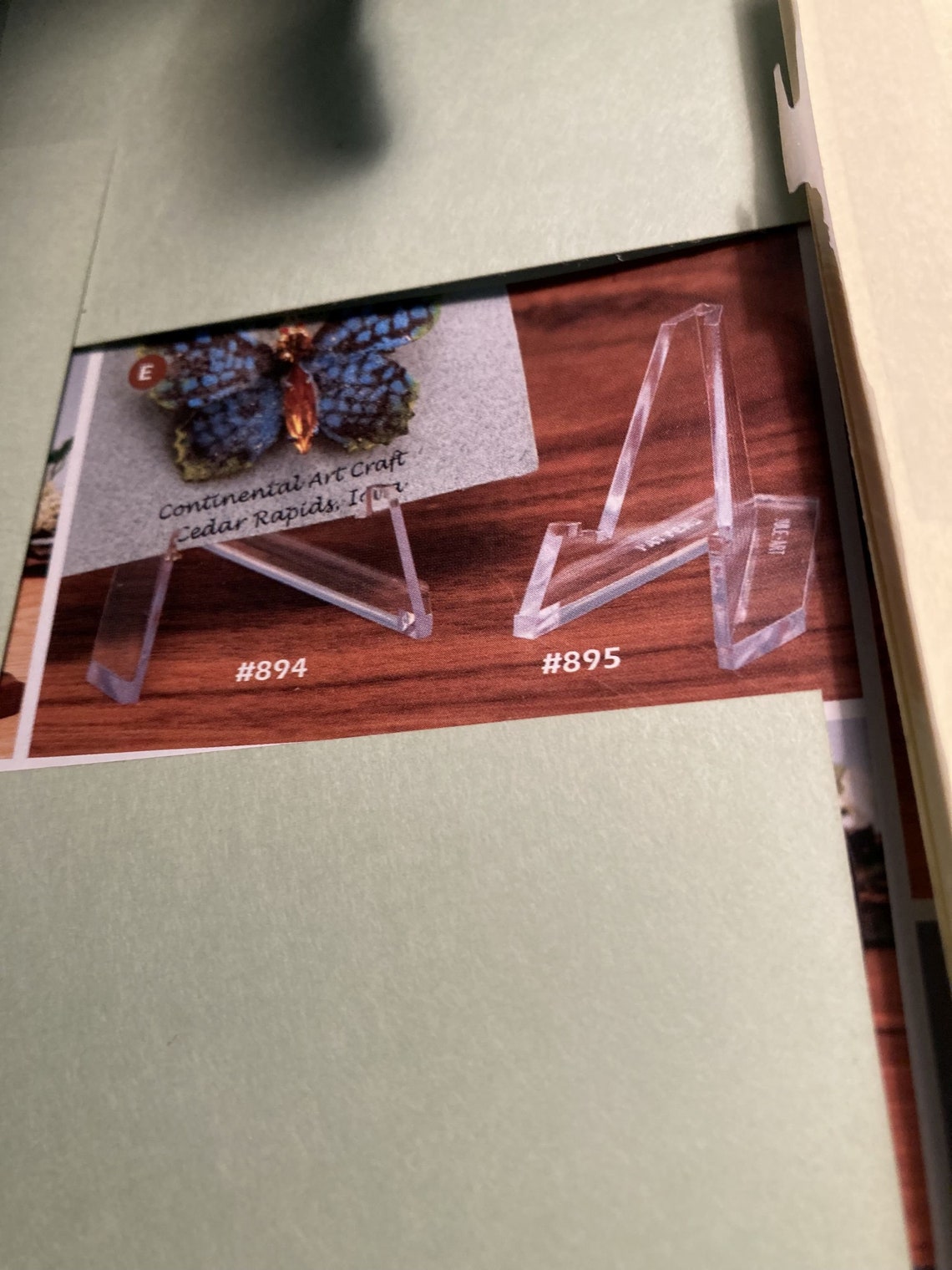 Triangular Mini Easel 2 1/8 Clear Stand E894 - Etsy