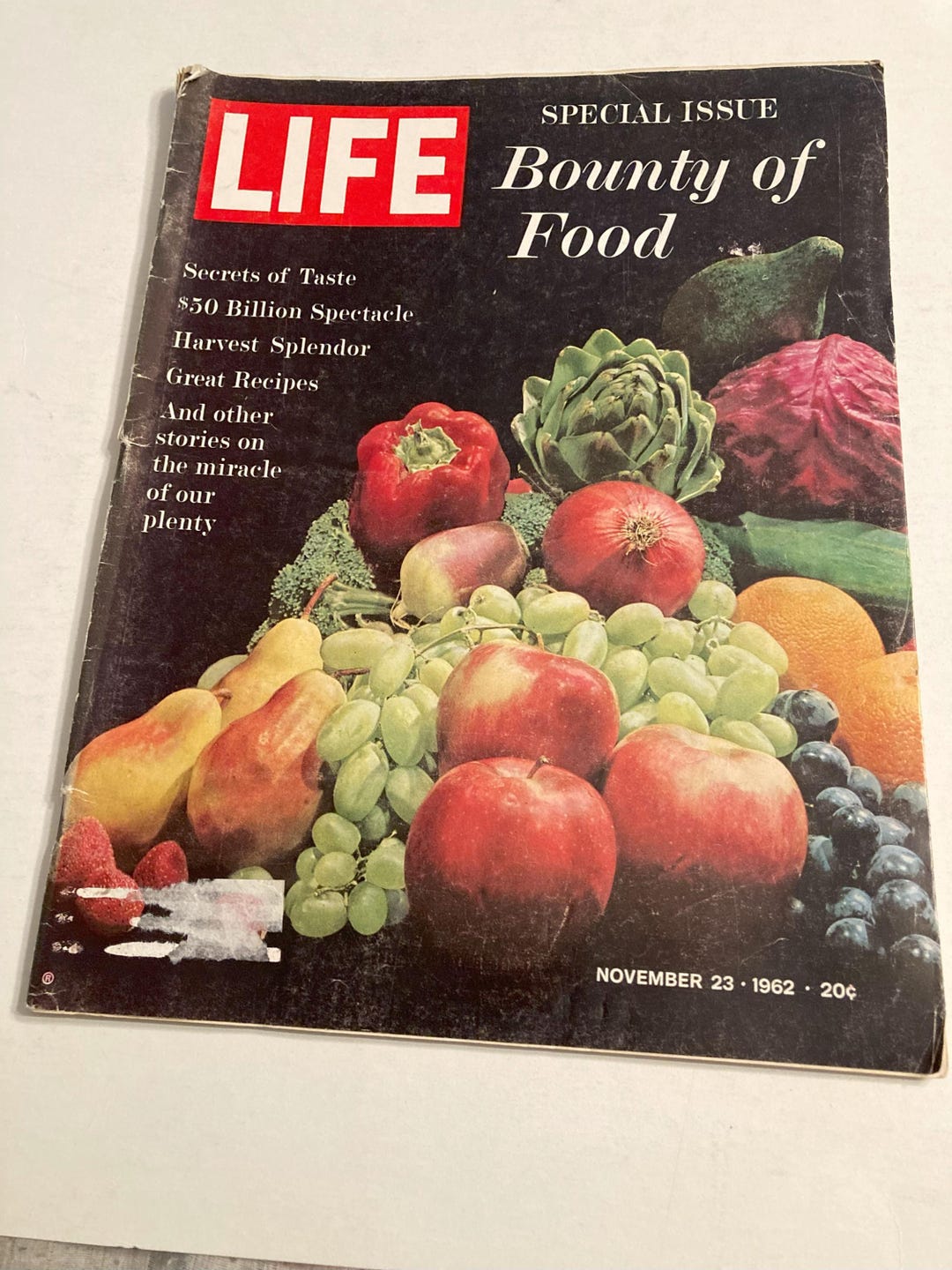 Vintage Life Magazine. Special Issue Bounty of Food. Nov 1962 Life - Etsy