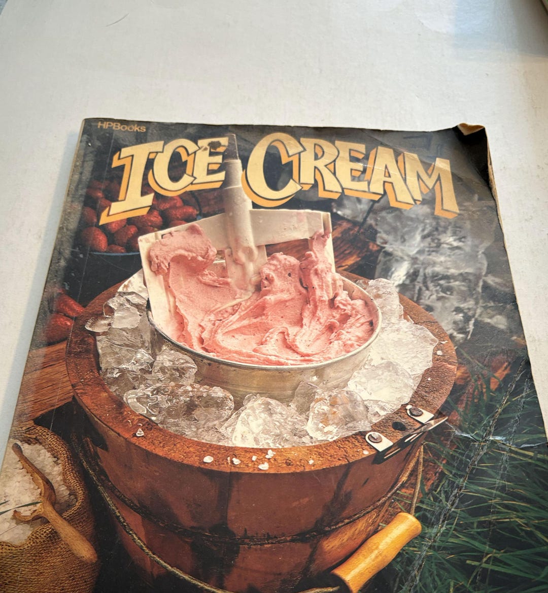 Vintage Ice Cream by Mable & Gar Hoffman. Softcover 1981. Icecream - Etsy