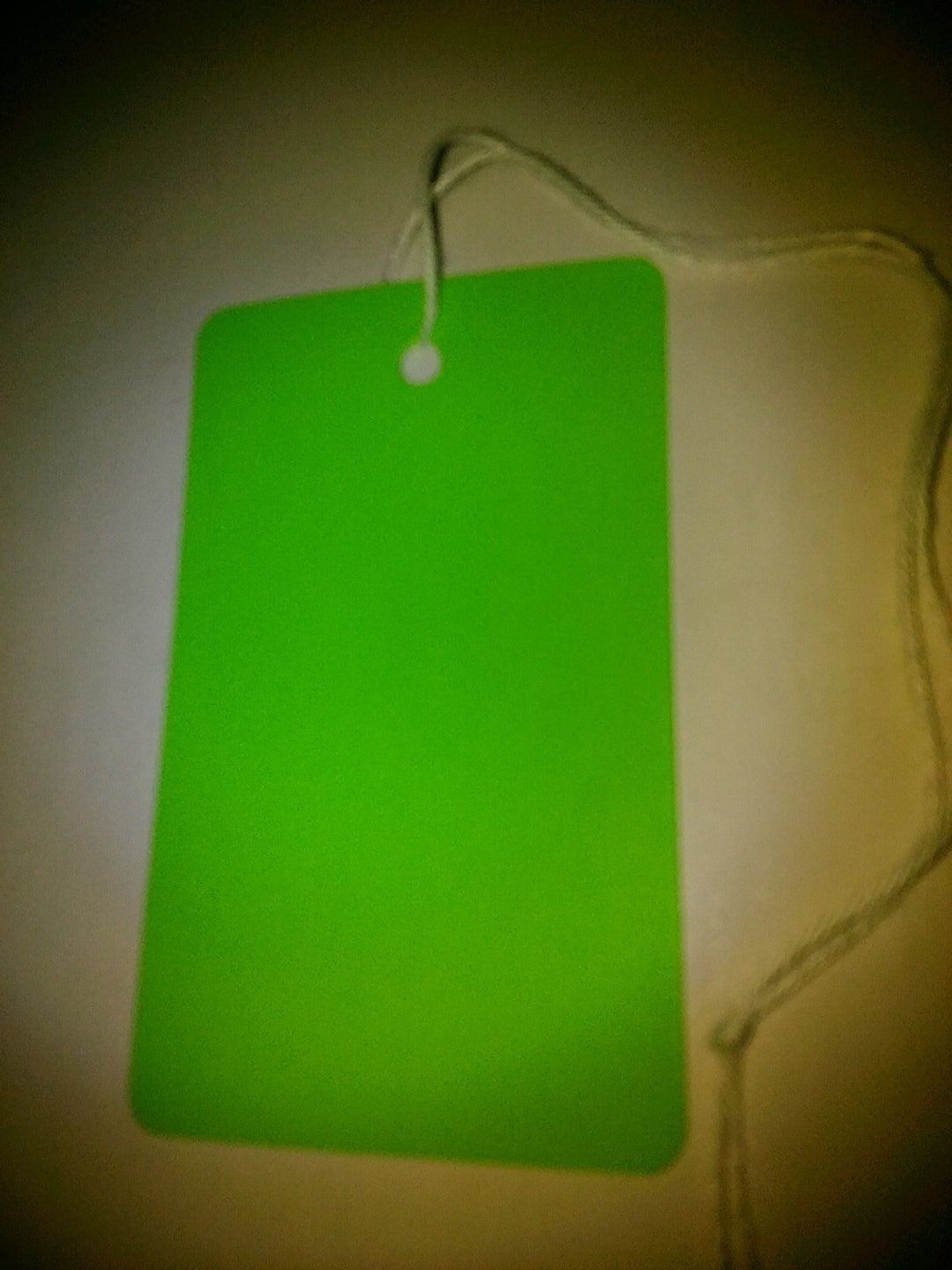 100 Florescent Green String Tags 1 3/4 X 2 7/8 Pack9g - Etsy