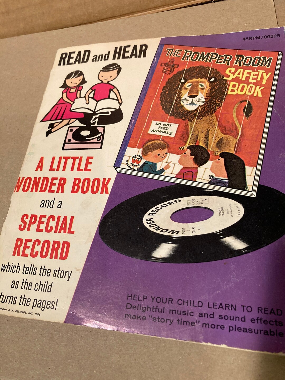 Vintage the Romper Room Book and Record 1966. A Wonder Record 45 Rpm ...