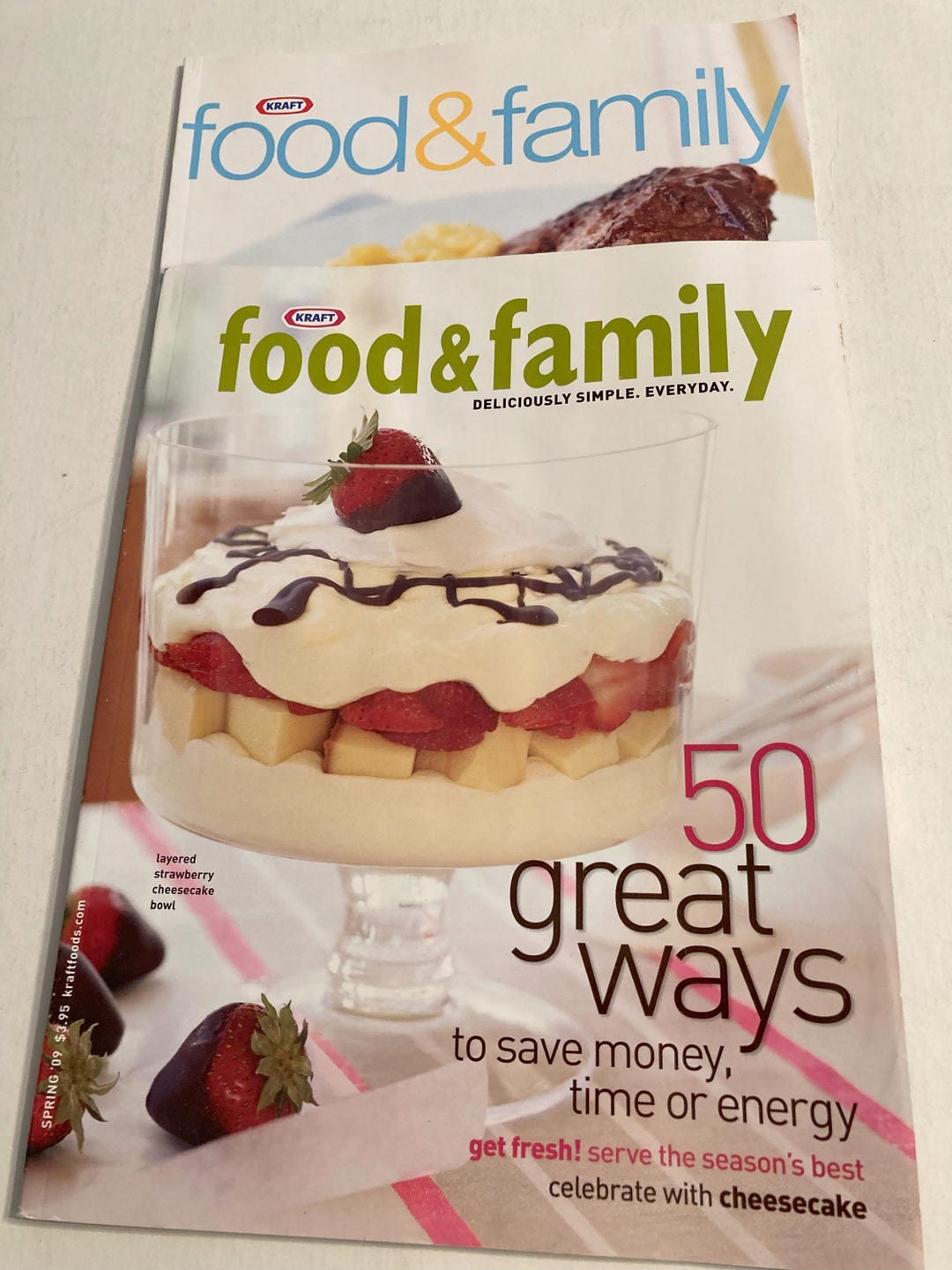 Vintage Kraft Food and Family Magazine. 2 Issues Spring, Summer 2009 ...
