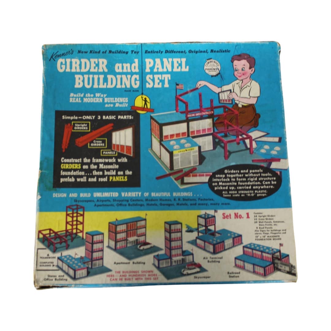 Vintage Antique 1950s 1957 Kenner Girder and Panels Building Set 1 ...