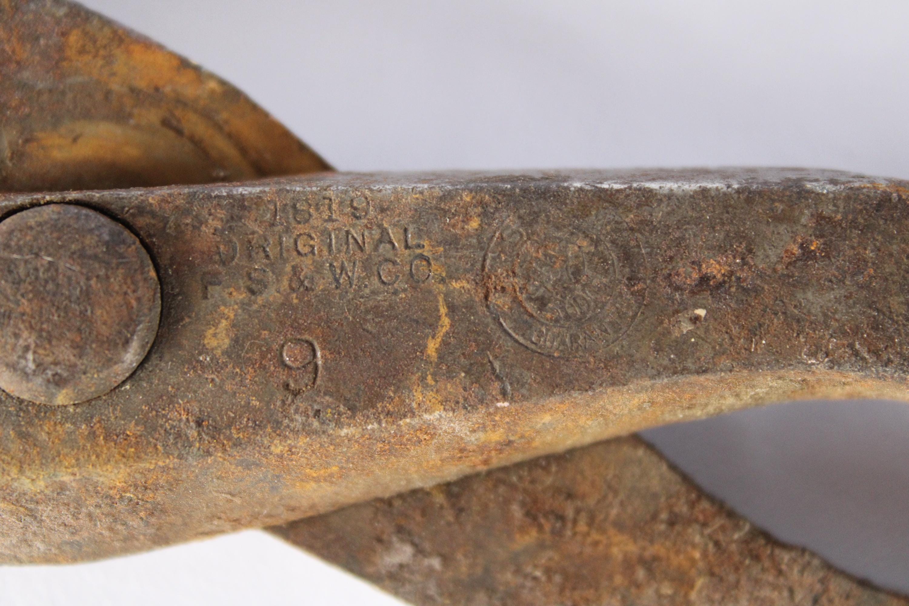 Vintage Antique Peck Stow & Wilcox P S + W Co Original 1819 Heavy Cast ...