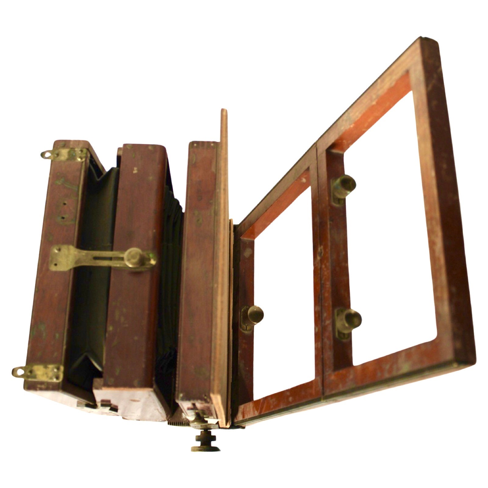 Antique Victorian 1800s Seneca View Field Box Camera Folding Bellows ...