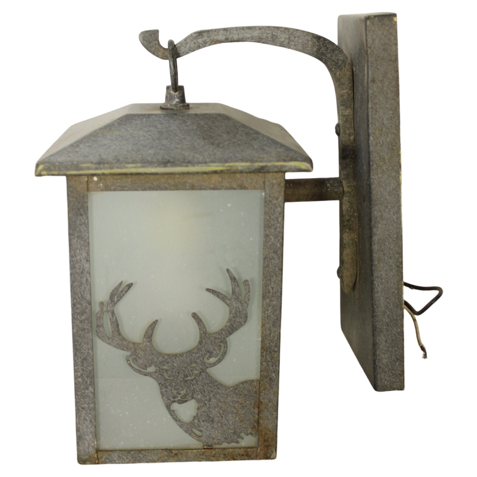 Vintage Rustic Stag Deer Silhouette Western Cabin Hunting Lodge Wall ...