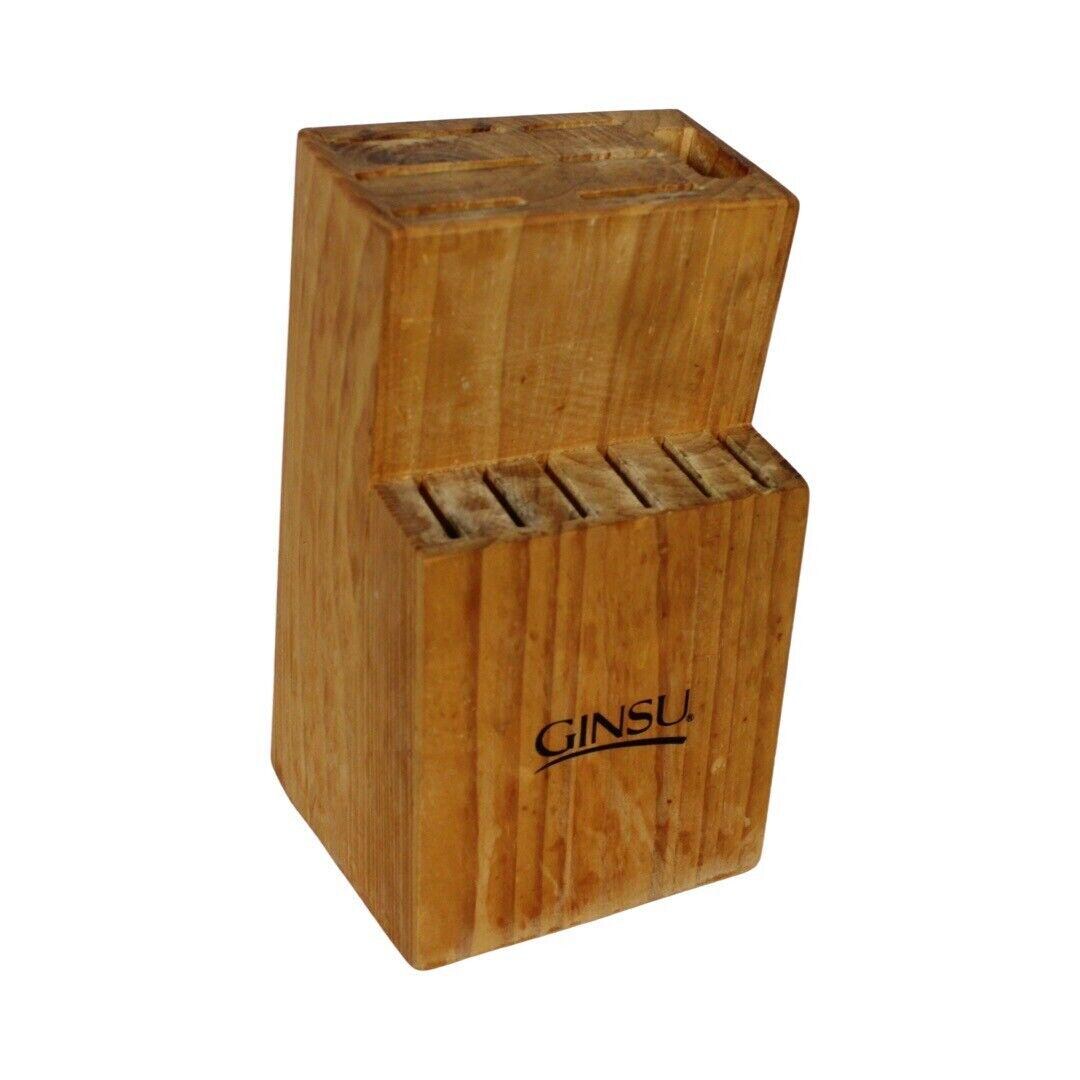 Original GINSU Brown Wooden Wood Cutlery Knife Utility Kitchen Knives ...
