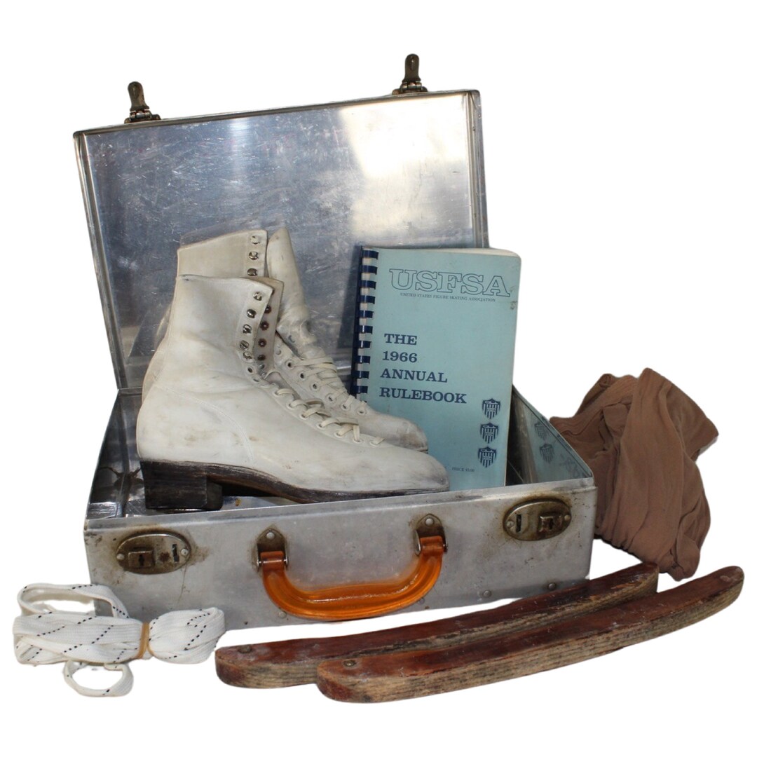 Vintage 1960s Harlick MK Sheffield Steel Blades Women's White Leather ...