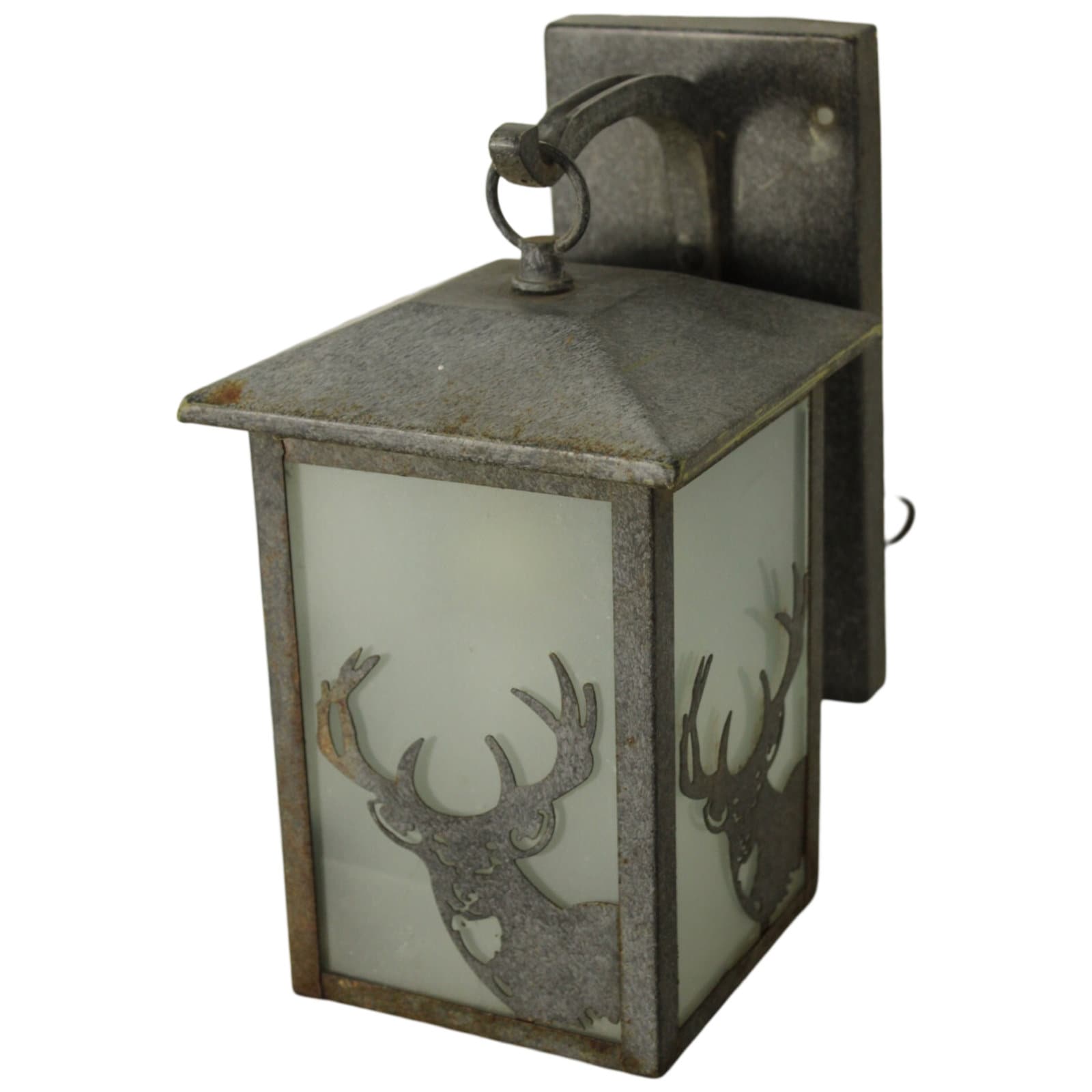 Vintage Rustic Stag Deer Silhouette Western Cabin Hunting Lodge Wall ...