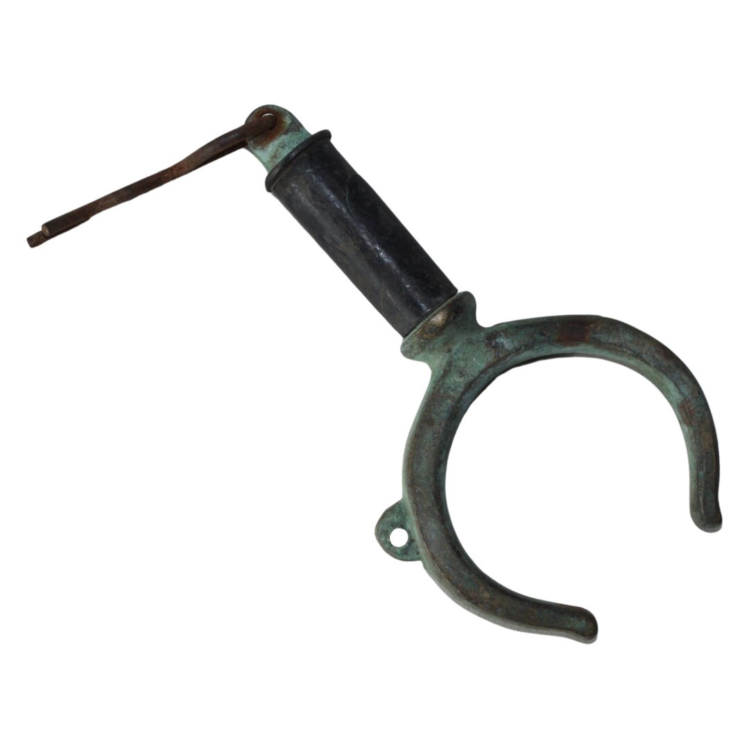 Antique Vintage Copper Brass Bronze Patina Heavy Metal Rubber Pin ...