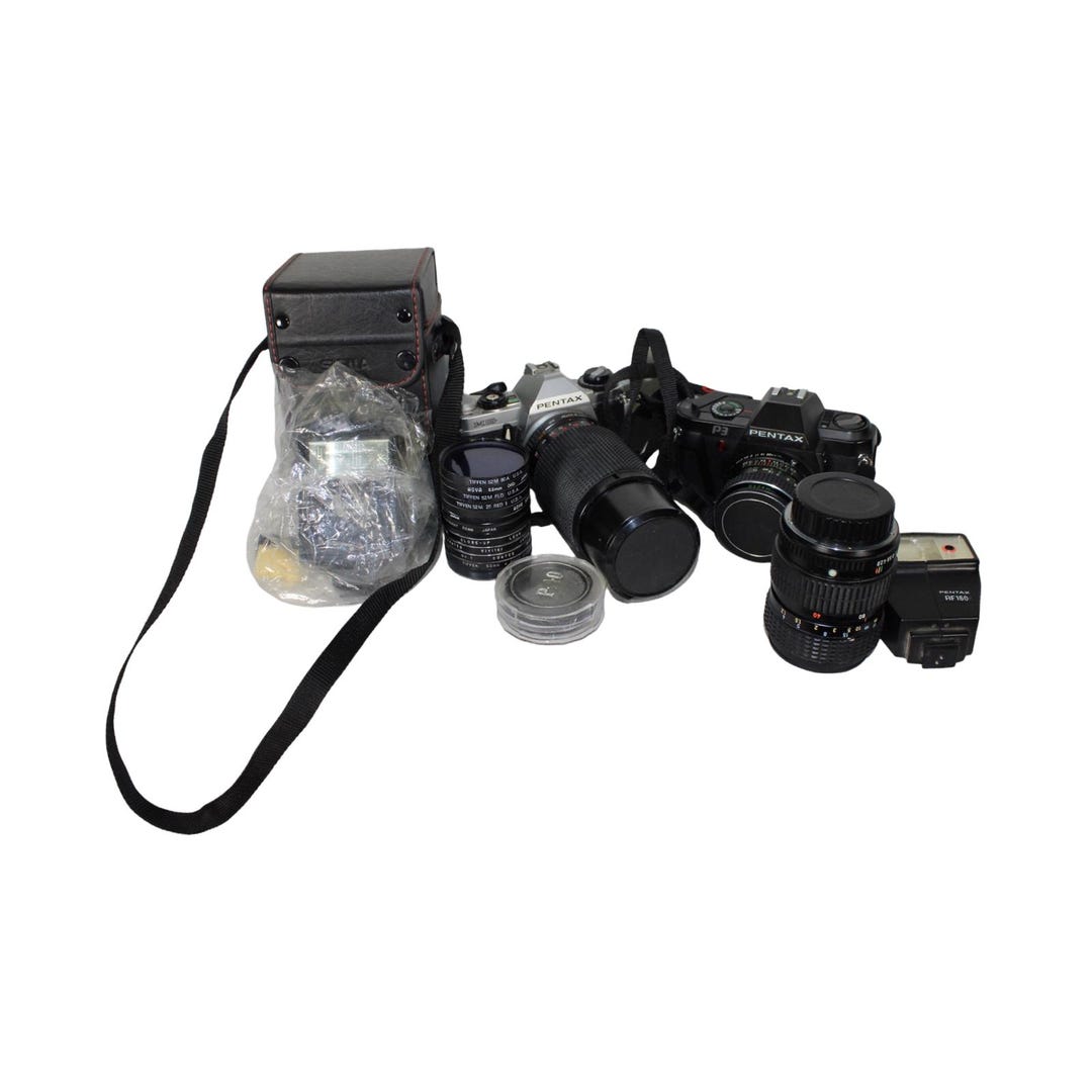 Vintage 1980s 1985 Pentax P3 MG Cameras Bundle Camera Lot Set of 6 ...