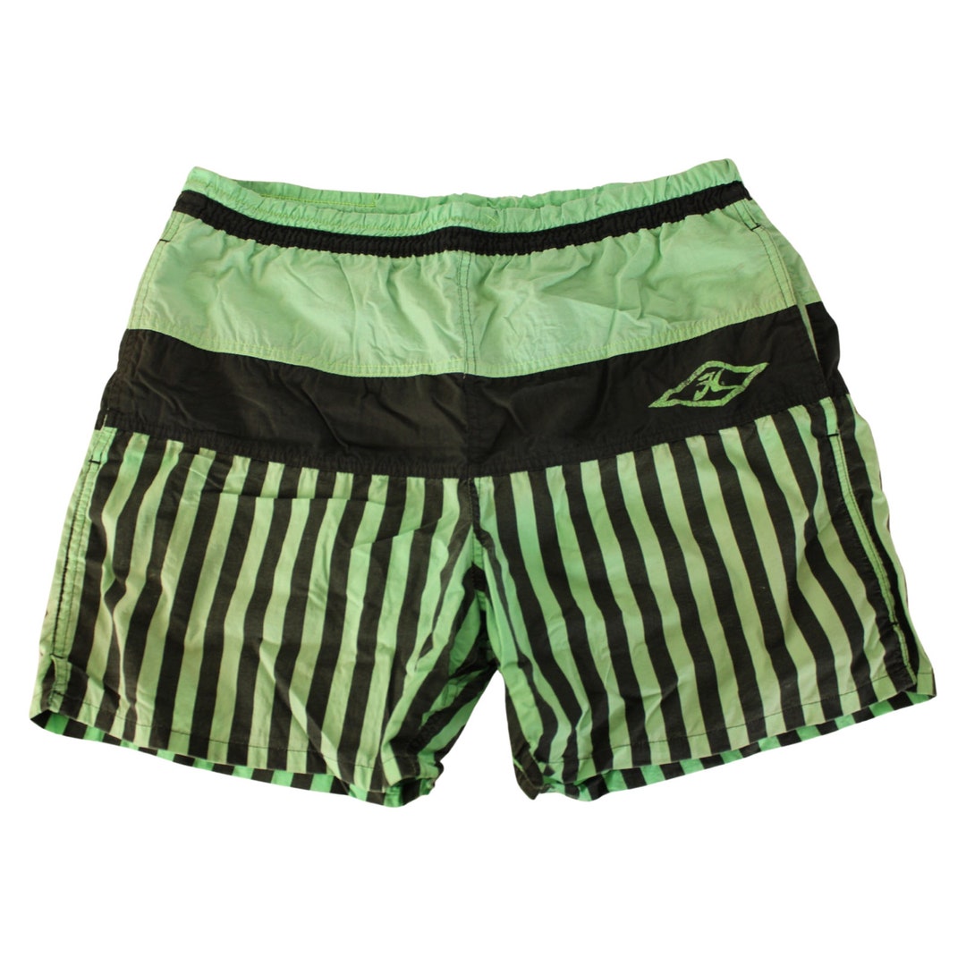 Vintage Retro 1980s 1990s Hobie Swim Trunks Beach Surf Surfing Swimwear ...