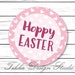 Printable Hoppy Easter Cookie Tags Pink Bunny Hoppy Easter Cookie ...