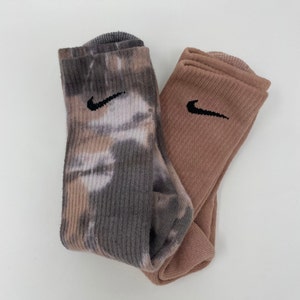 2 Pack Tie Dye Socks | Crew Socks | Earth Tone Socks - Etsy