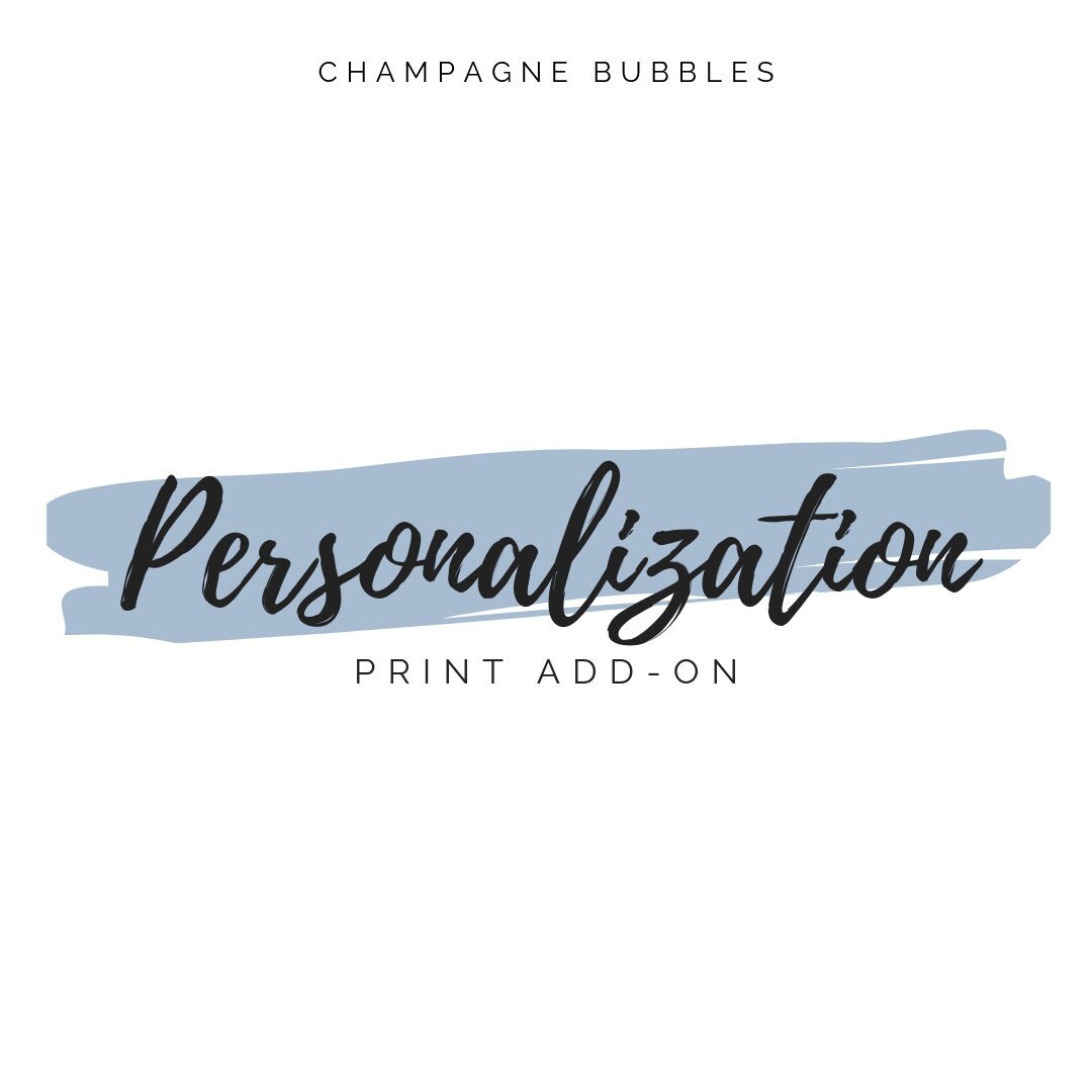 Print Personalization Add-on | Etsy
