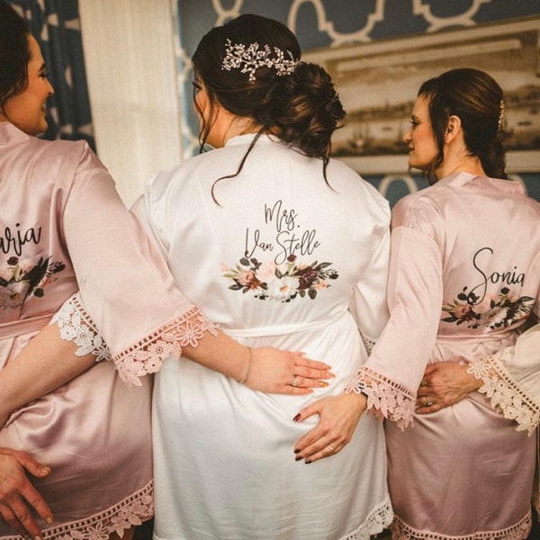 Bridesmaid Robes Floral - Etsy