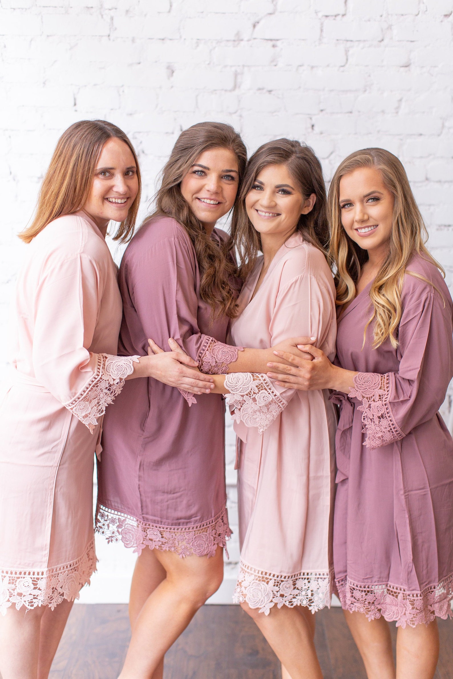 Bridesmaid Robes Plus Size Bridesmaid Robes Cotton Lace | Etsy