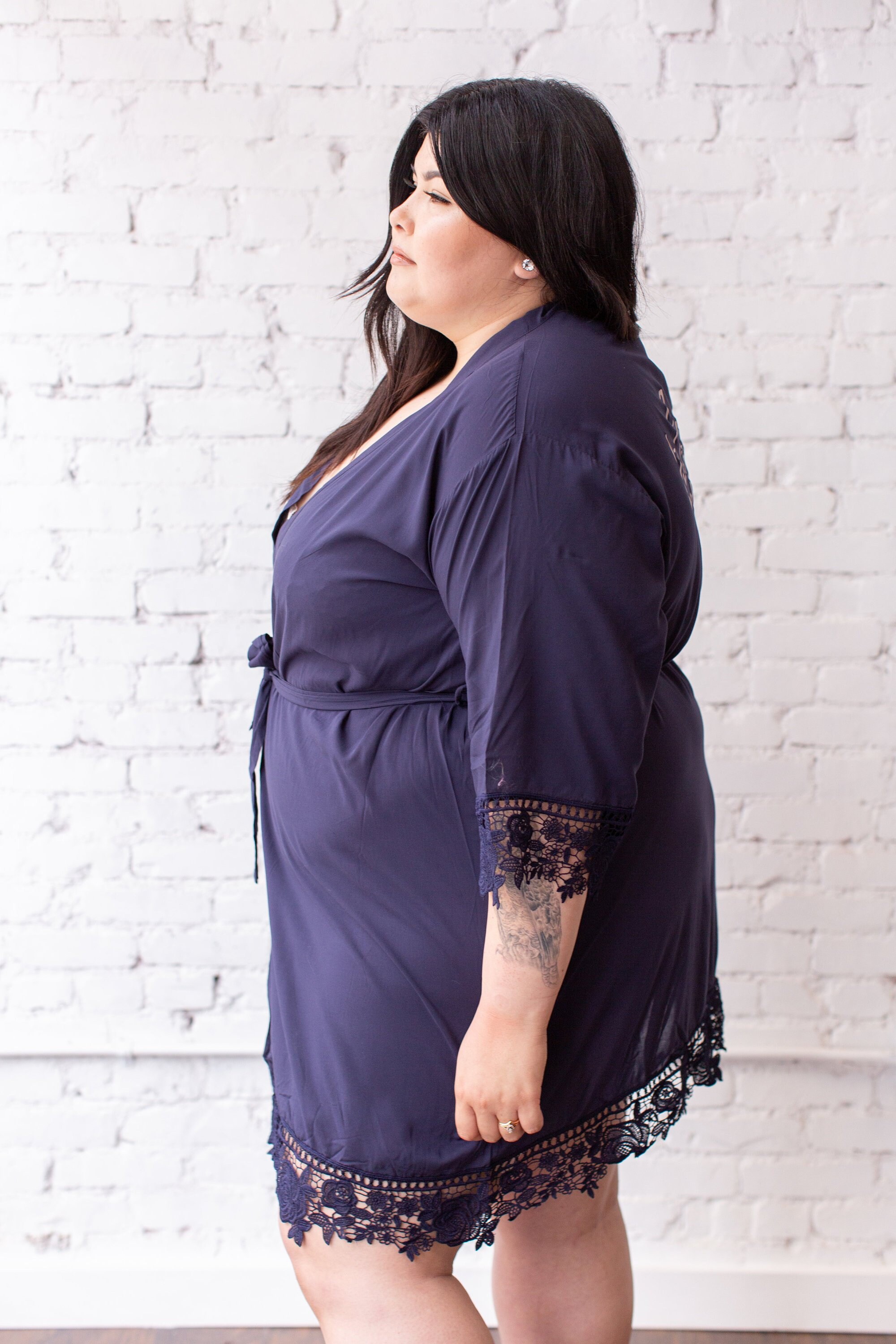 Bridesmaid Robes Plus Size Robes Cotton Lace Robes - Etsy