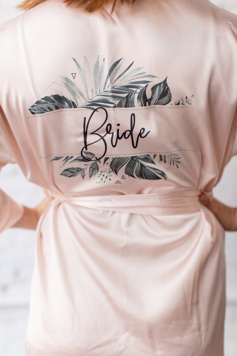 Bridesmaid Robes Satin Robe Bridal Party Robes - Etsy