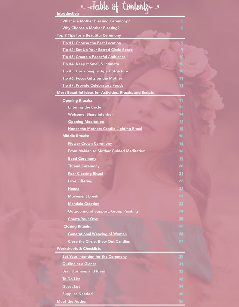 How to Have a Beautiful Mother Blessing Ceremony Comprehensive ...