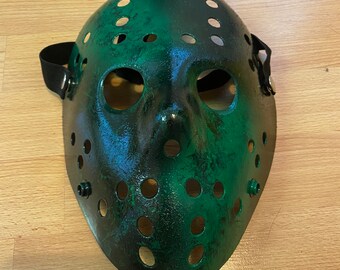 Green and Black Jason Mask - Etsy