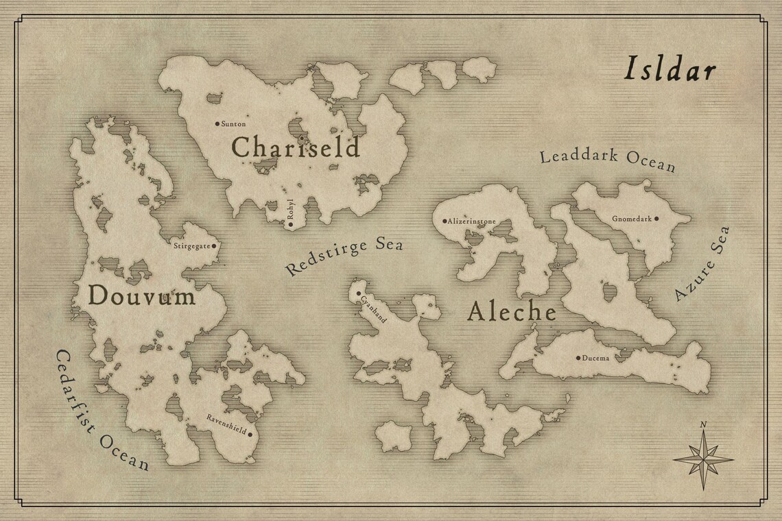 Custom Fantasy Map Commission for Your D&D Campaign, Fantasy Novel - Etsy
