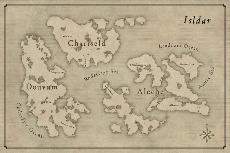 Custom Fantasy Map Commission for Your D&D Campaign, Fantasy Novel - Etsy
