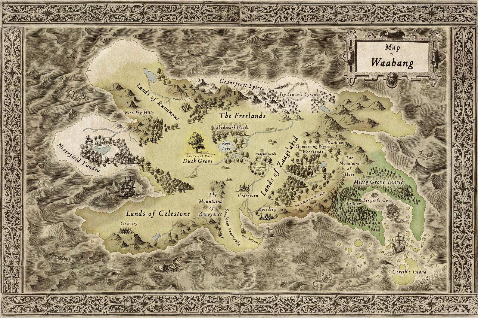 Custom Fantasy Map Commission for Your D&D Campaign, Fantasy Novel - Etsy