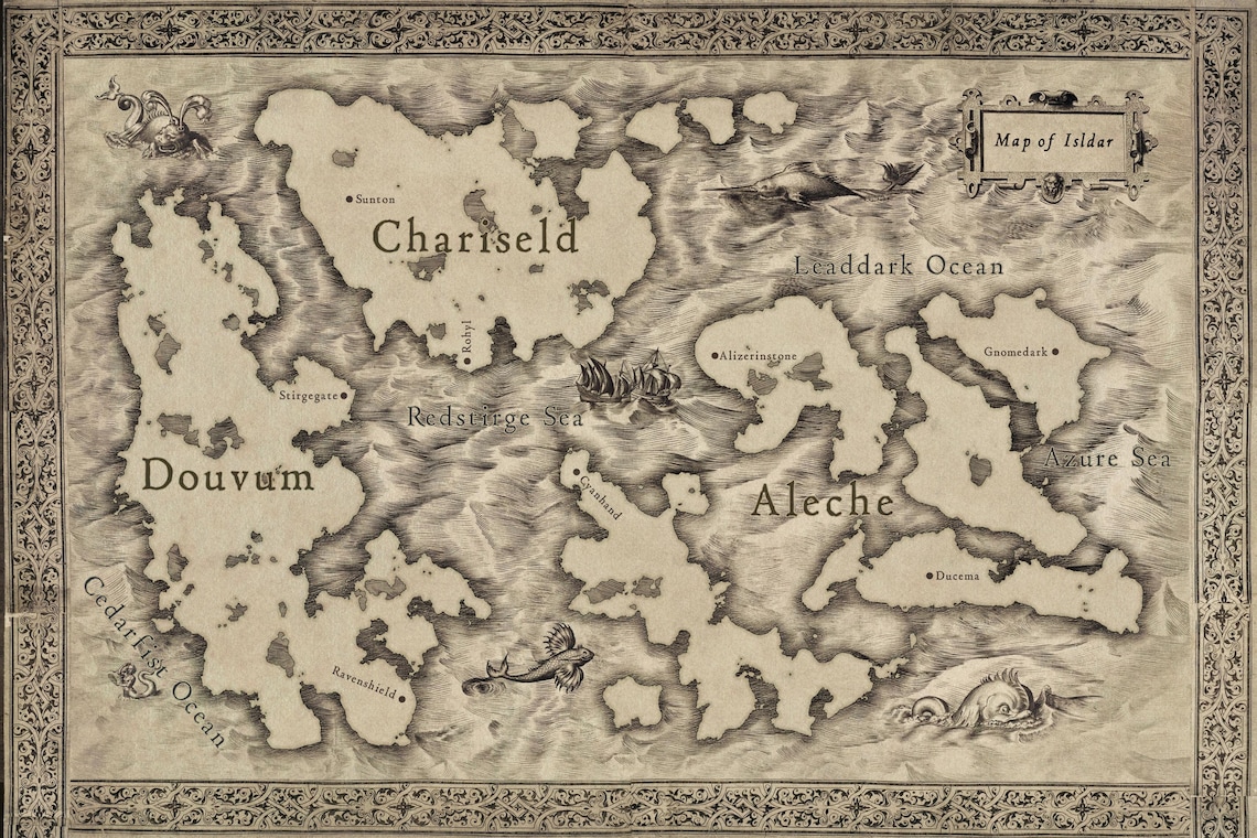 Custom Fantasy Map Commission for Your D&D Campaign, Fantasy Novel - Etsy