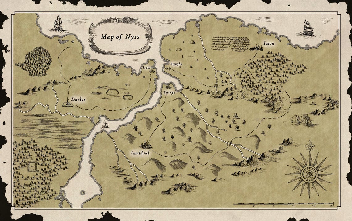 Custom Fantasy Map Commission for Your D&D Campaign, Fantasy Novel - Etsy