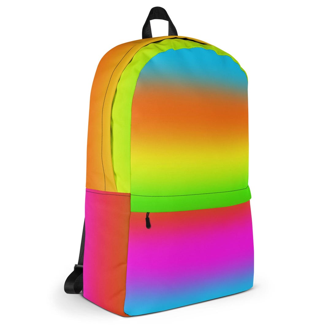 Rainbow Backpack - Etsy