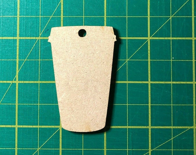 Coffee Cup Shape mdf Crafts, Decorations Embellishments MDF Shapes ...