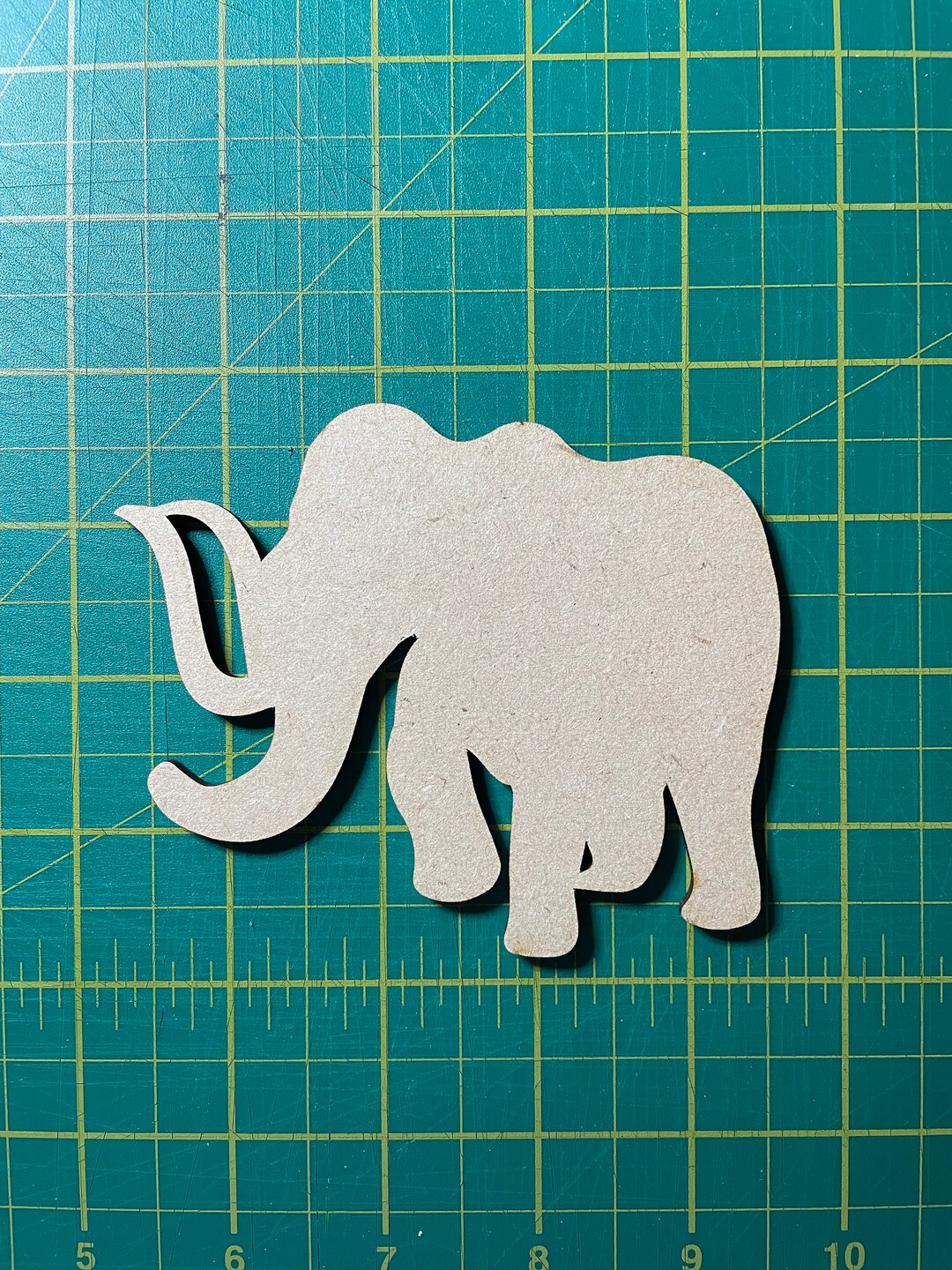 Wooden Mammoth, MDF Mammoth, Laser Cut Mammoth, Wooden Cutouts ...