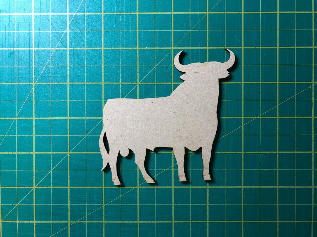 Wooden Bull, MDF Blanks, Laser Cut Animals, Wooden Cutouts ...