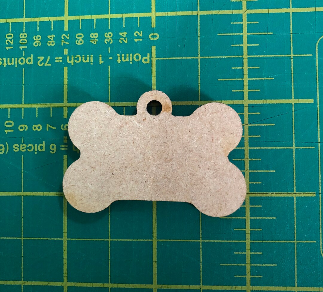 Dog Bone Tag Bone Shaped Tag Wooden Dog Taglaser Cut Tags - Etsy