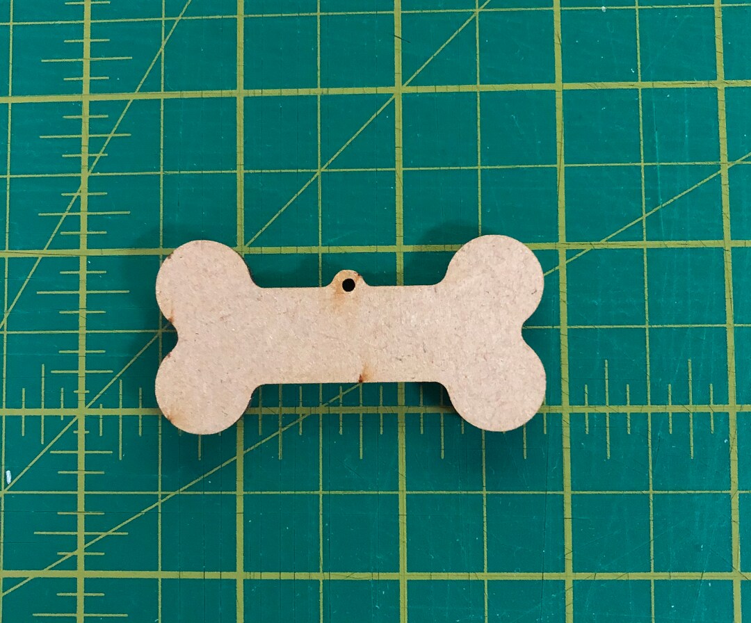 Wooden Dog Tag Bone Shaped Tag Bone Name Tag Crafts Laser - Etsy.de