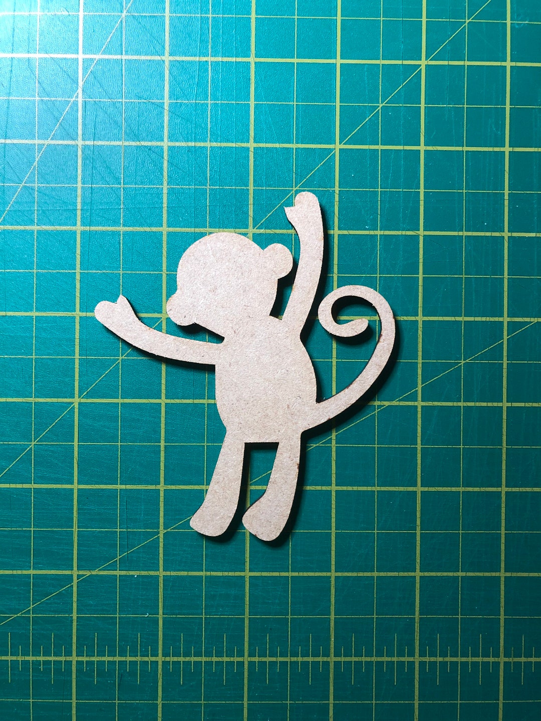 Wooden Monkey, MDF Shapes, Laser Cut Craft Animals, Wooden Cutouts ...