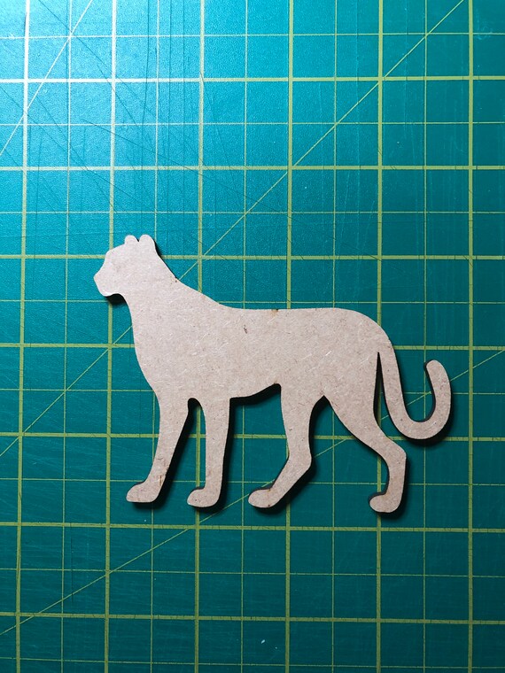 Wooden Cheetah Laser Cut Animals MDF Cheetah MDF Cutouts - Etsy