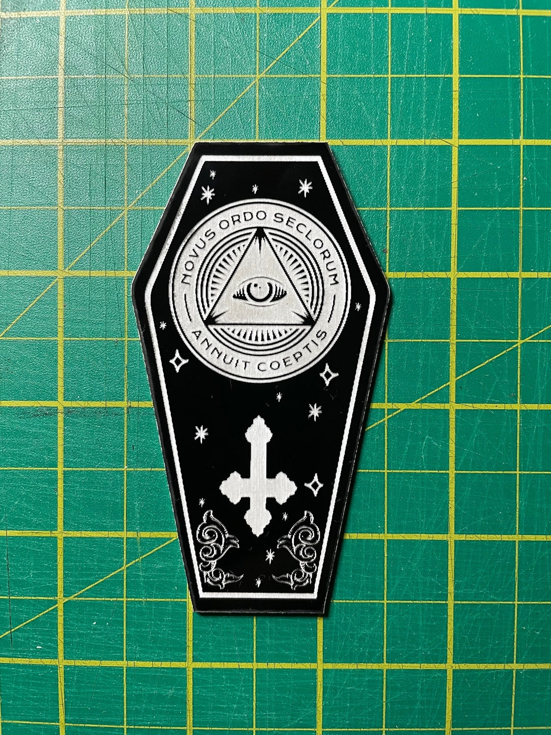 Coffin All Seeing Eye, Engraved Coffin, Gothicdecor, Craft, Darkdecor ...