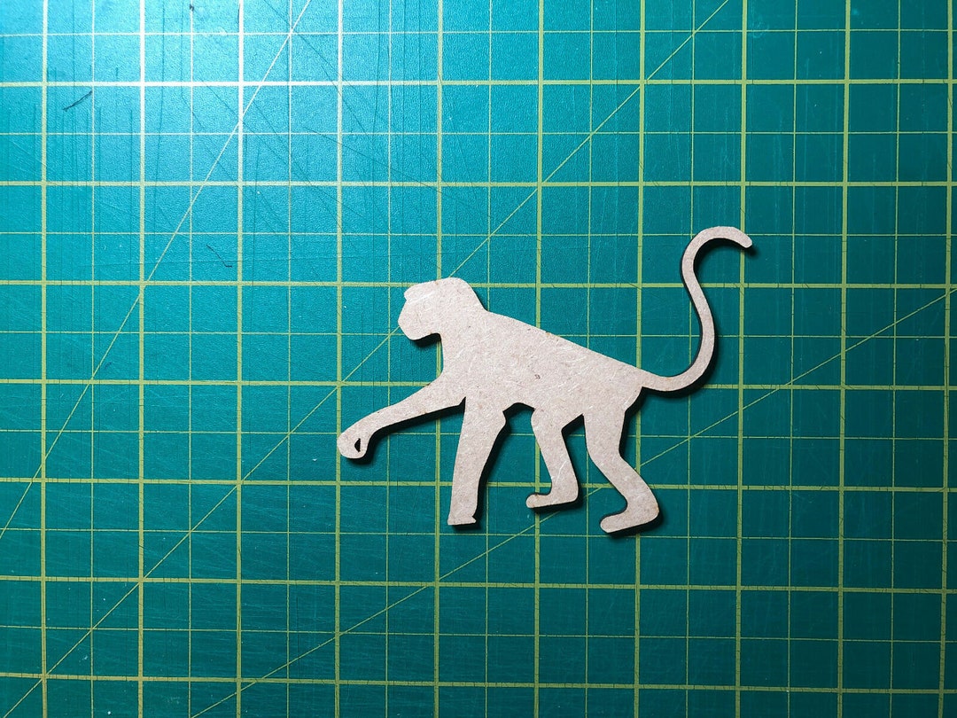 Wooden Monkey Craft Shapes, Laser Cut Shapes, Wooden Cutouts ...